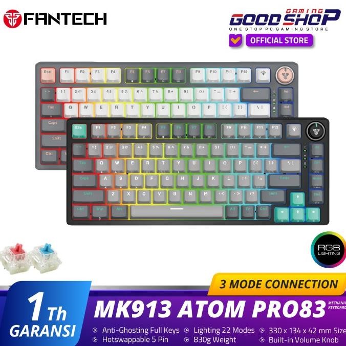 Jual Fantech Mk913 Atom Pro83 Wireless Mechanical Keyboard New Stok ...