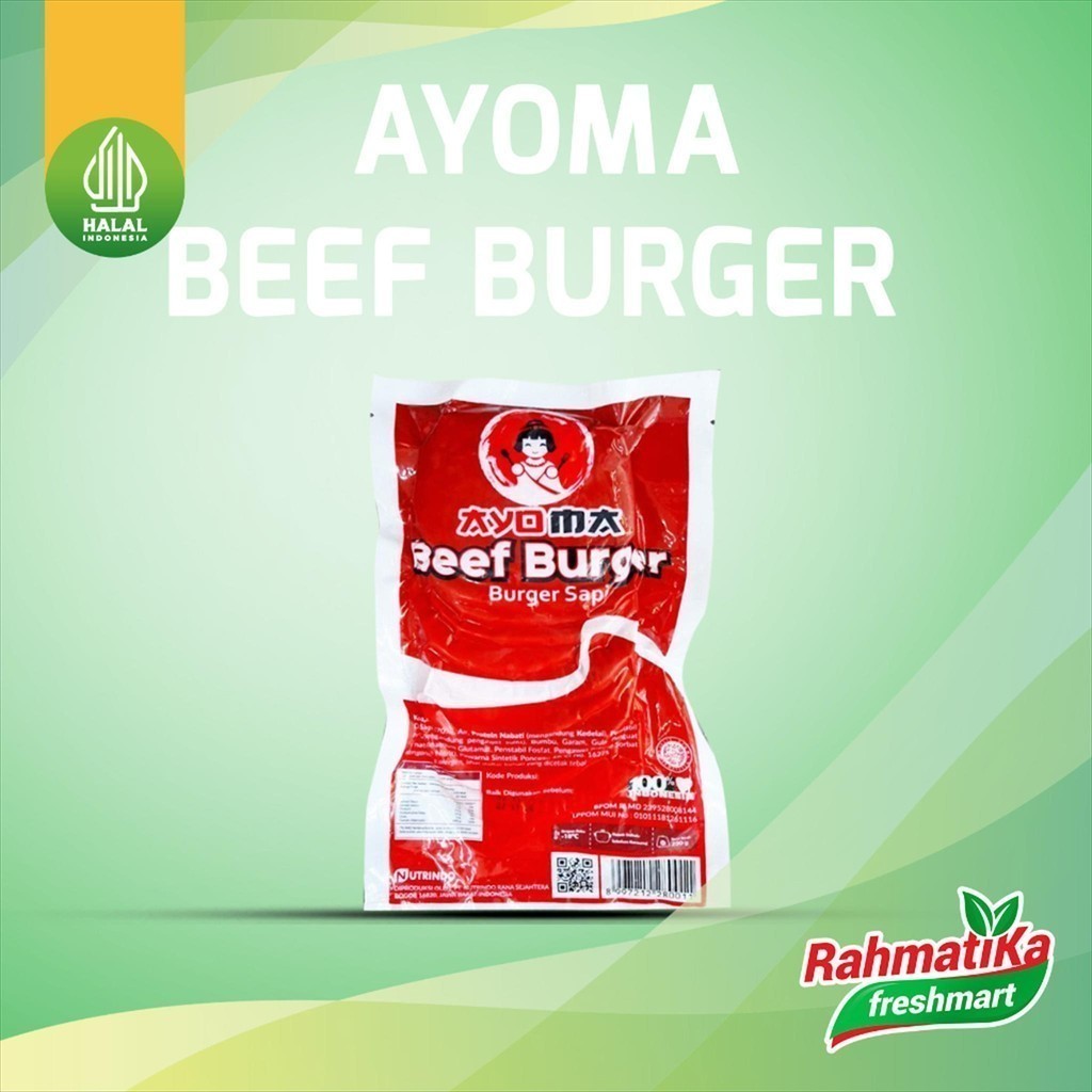 Jual Ayoma Beef Burger Isi 10 Pcs / 250 gr | Shopee Indonesia
