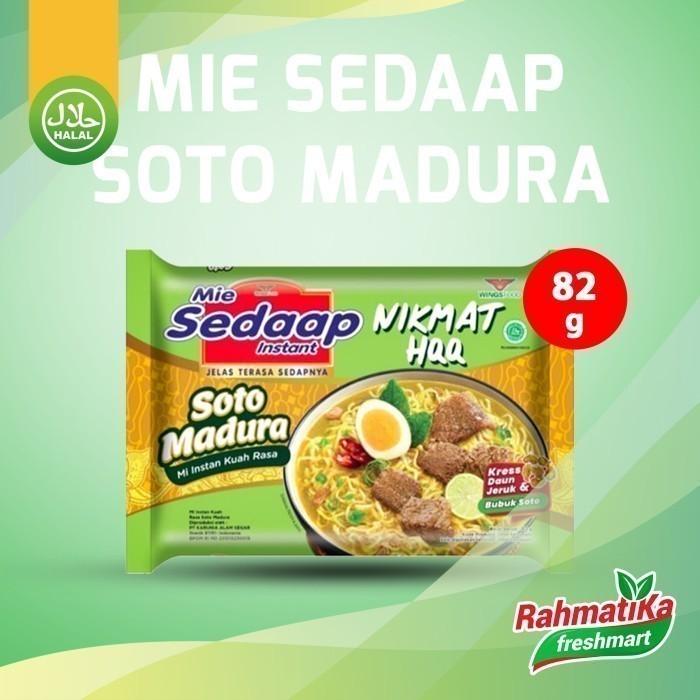 Jual Mie Sedaap Mi Instan Rasa Soto Madura 1 Pcs | Shopee Indonesia