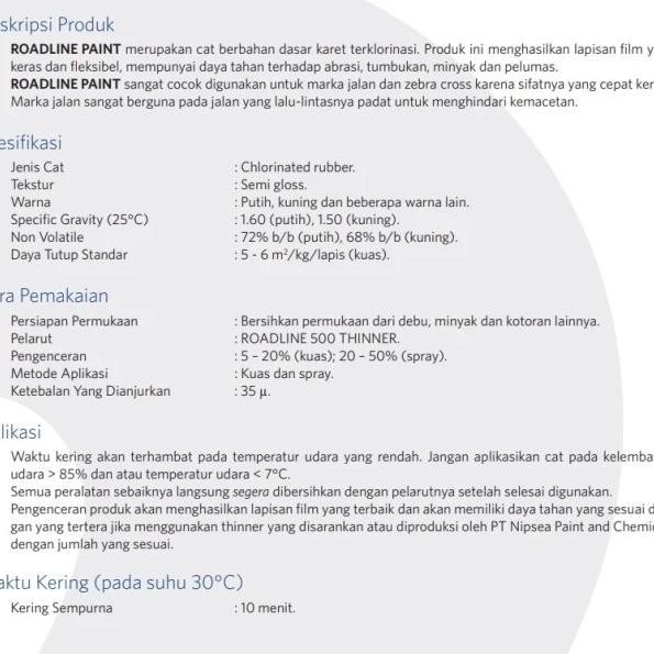 Jual CAT ROADLINE NIPPON PAINT 5 KG / CAT JALAN 5 KG NIPPON | Shopee ...