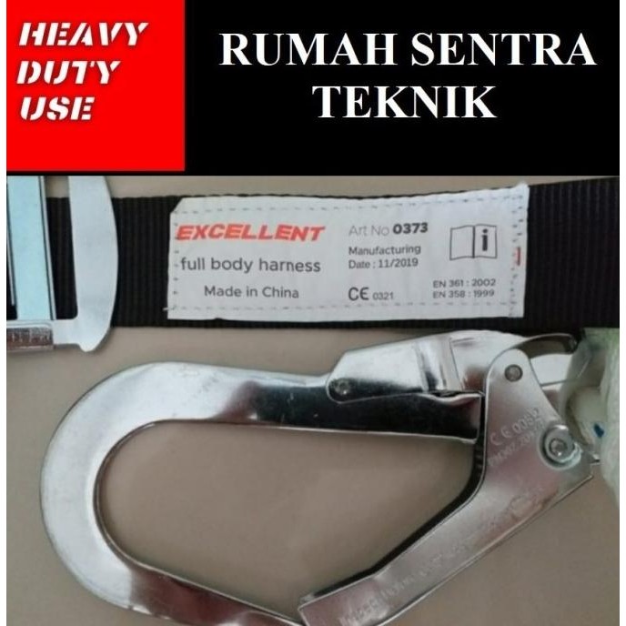 Jual Full Body Harness Single Hook / Safety Belt Single Hook Excellent ...