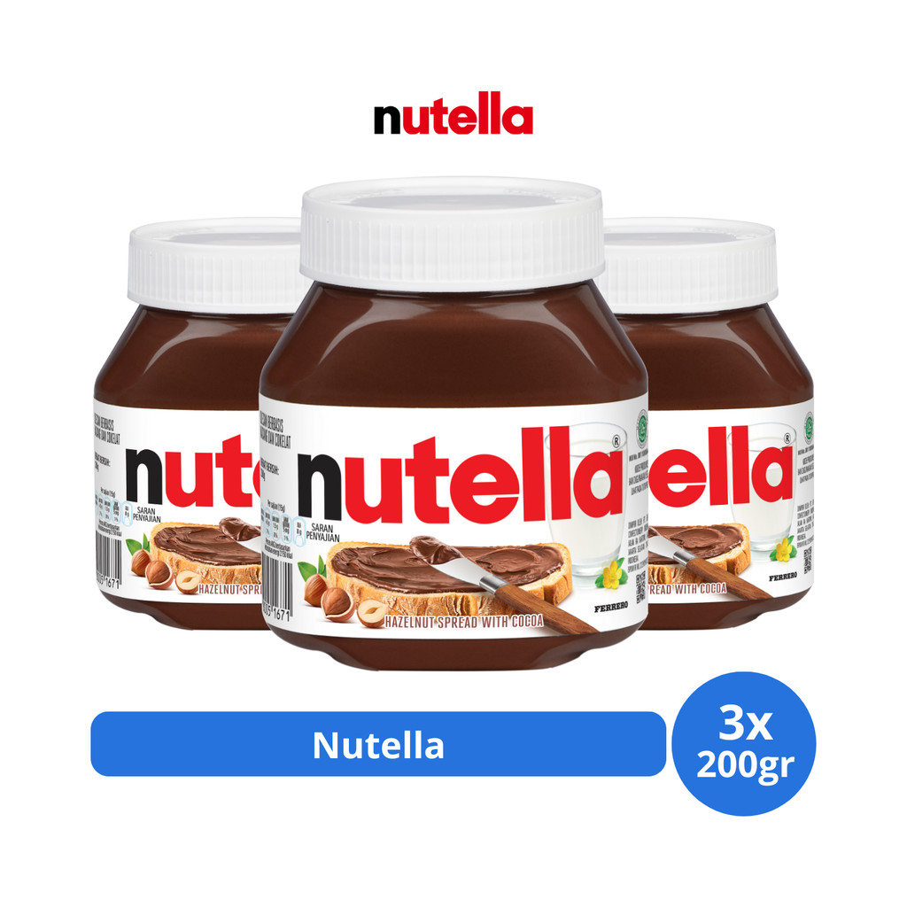 Jual Nutella 200gr x 3 pcs | Shopee Indonesia