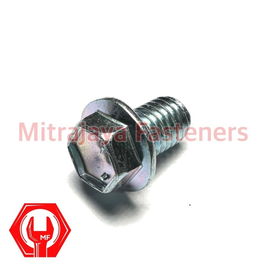 Jual Baut Flange Bolt M8 x 12 Putih | Shopee Indonesia