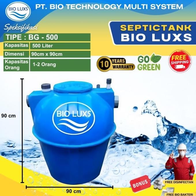 Jual Spesial Septic Tank Biotech,Biofil,Bioluxs Type Bg 500 Liter ...