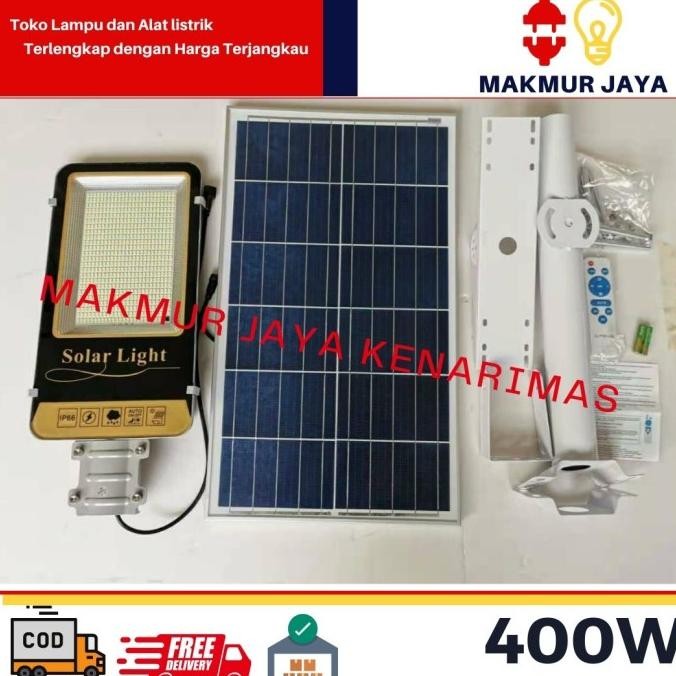 Jual LAMPU JALAN TENAGA SURYA 200 400 600 800W WATT SMD LED PJU SOLAR ...