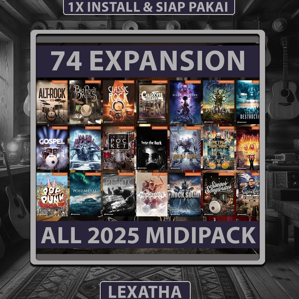 Jual Toontrack Ezdrummer 3 MAC ONLY BONUS RIBUAN MIDI GROOVE 1X INSTALL ...