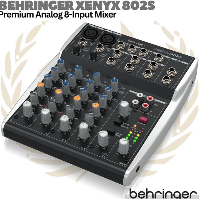 Jual Behringer Xenyx 802S Analog 8 Input Audio Mixer | 802Usb Co ...