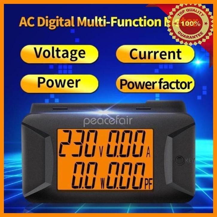 Jual [AHS] PZEM-028 AC VOLTMETER AMMETER POWER AND POWER FACTOR METER ...