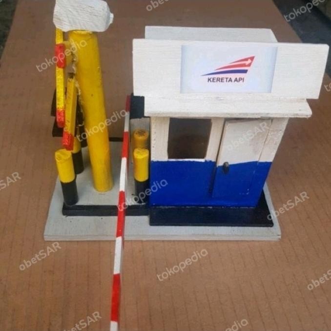 Jual Palang pintu kereta api - mainan miniatur palang pintu kereta api ...