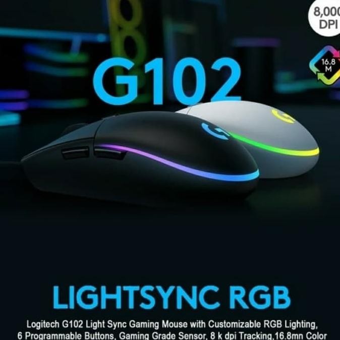 Jual Logitech G102 V2 Lightsync - Gaming Mouse | Shopee Indonesia