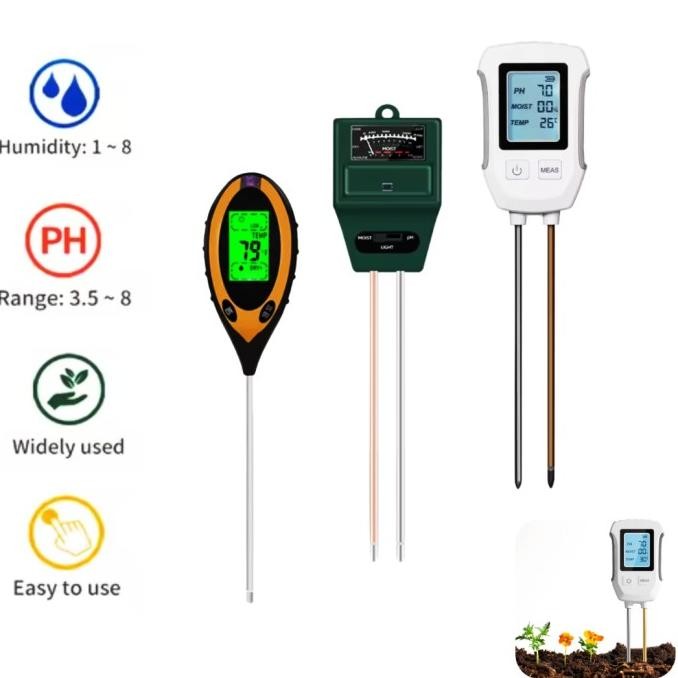 Jual Pengukur Ph Tanah Digital Soil Analyzer Tester Meter Alat Ukur ...