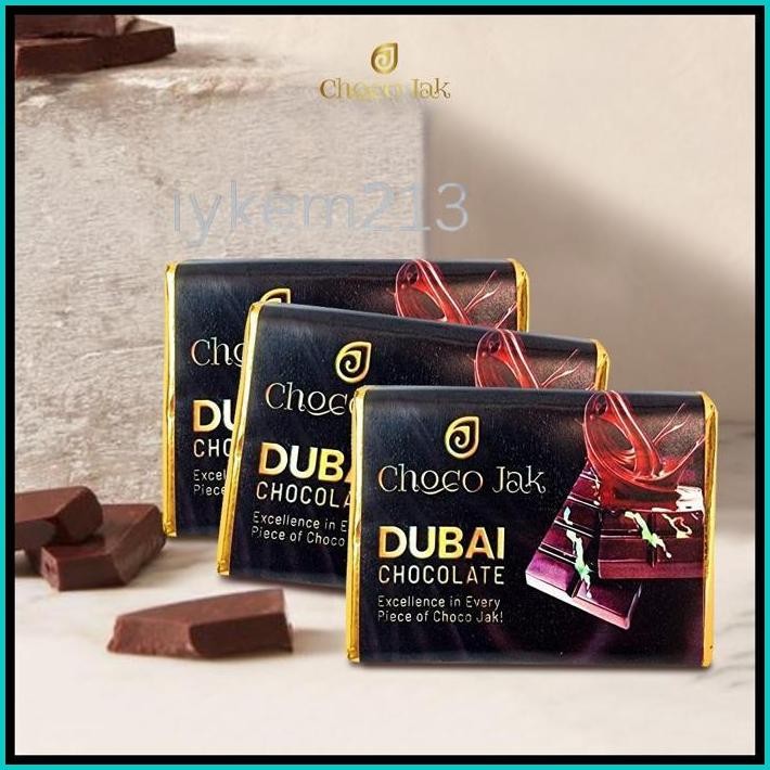 Jual CHOCO JAK COKLAT DUBAI VIRAL 80 GRAM | COKLAT VIRAL | KACANG ...