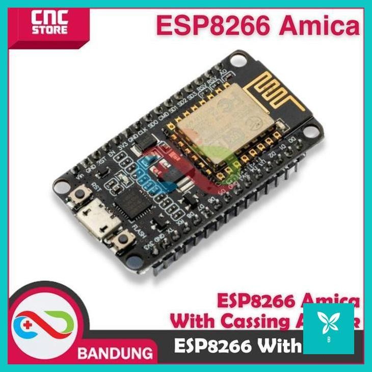 Jual | CNS | NODEMCU AMICA CP2102 LUA WIFI V3 ESP8266 BOARD WITH CASE AKRILIK | Shopee Indonesia