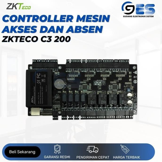 Jual Mesin Kontroler Akses Kontrol Dan Absensi ZKTECO C3 200 Bergaransi ...