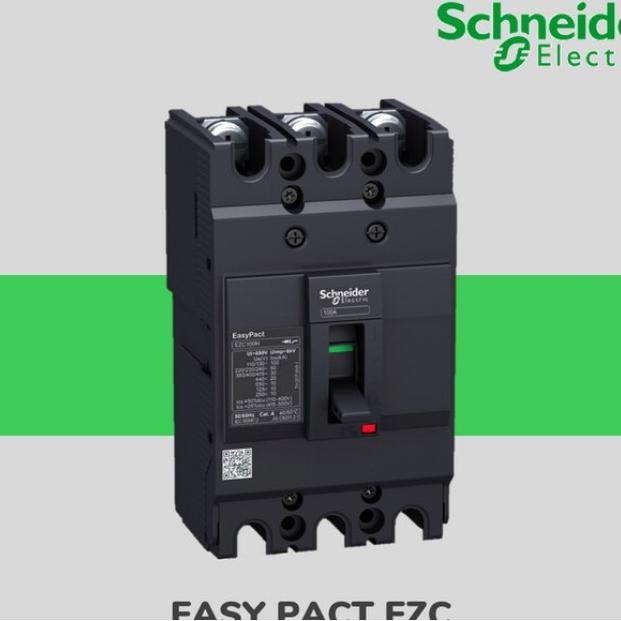 Jual MCCB EASYPACT SCHNEIDER EZC 100F 3PHASE 60/75/80/100AMPERE ...