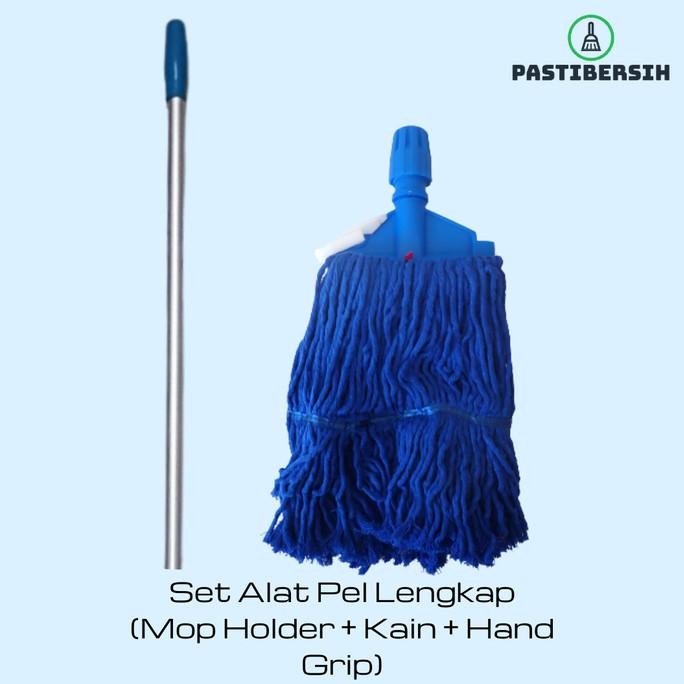 Jual Alat Pel Set Lengkap (Mop Holder + Hand Grip + Kain + Gagang ...