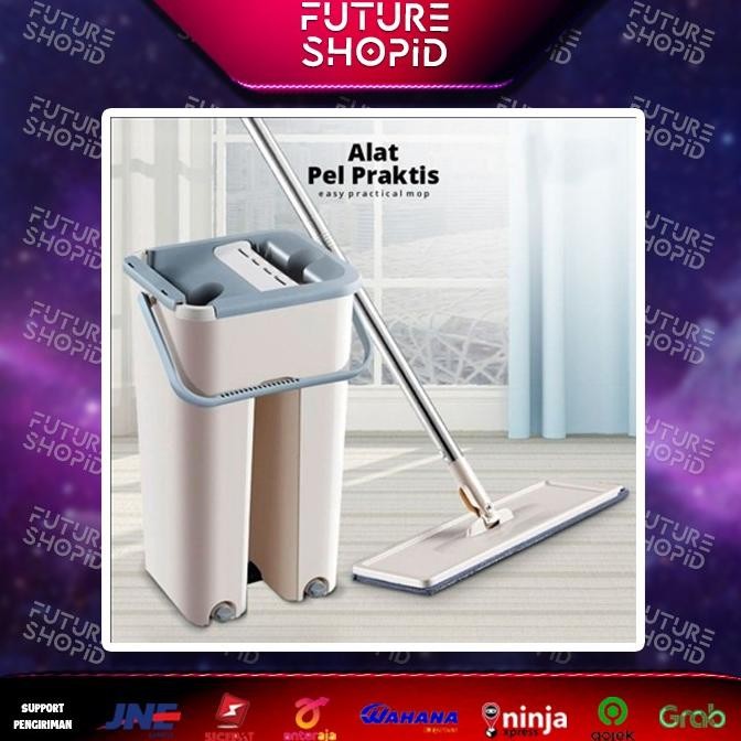 Jual Alat Pel Lantai SET Praktis Pengepel Otomatis 360 Derajat | Shopee ...