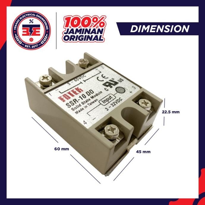 Jual Fotek Ssr-10Dd Made In Taiwan Ssr 10Dd Solid State Relay Fotek 10 Amper Dc To Dc Original ...