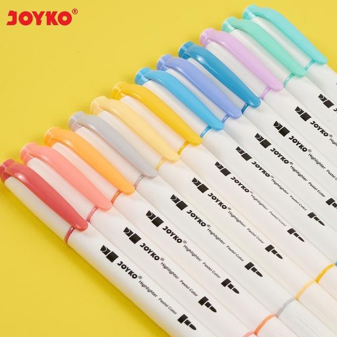 Jual Joyko PASTEL Highlighter Set 6 12 Colours SET / Spidol Penanda ...