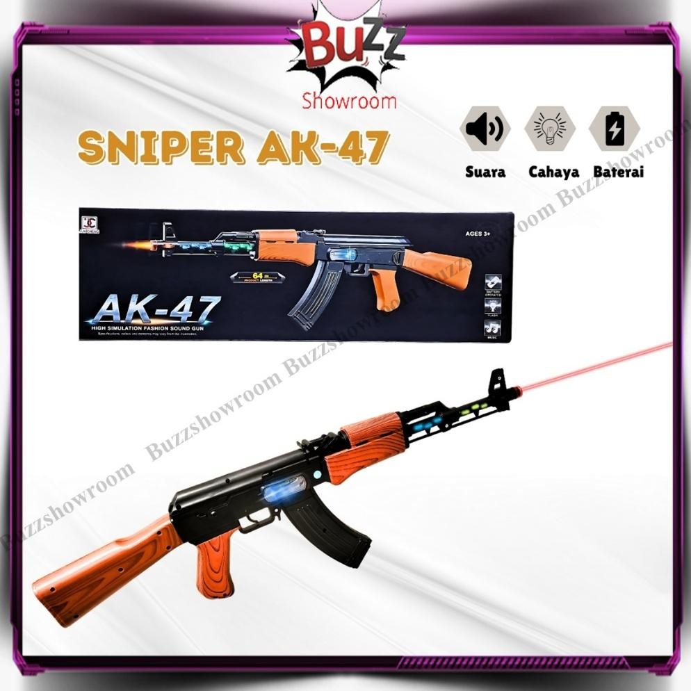Jual Rt-342 Tembakan Anak Sniper Rifle Ak47 Mainan Pistol Senjata ...