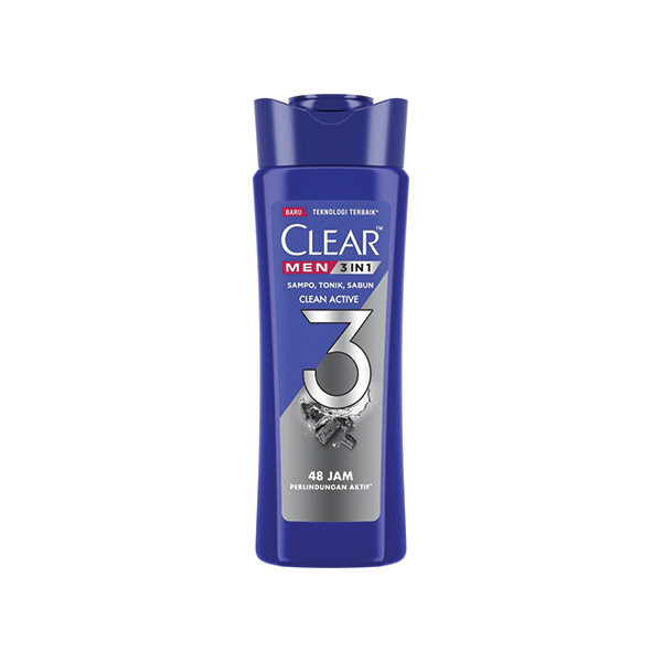 Jual CLEAR MAN 3IN1 ACTIVE CLEAN BTL 160ML | Shopee Indonesia