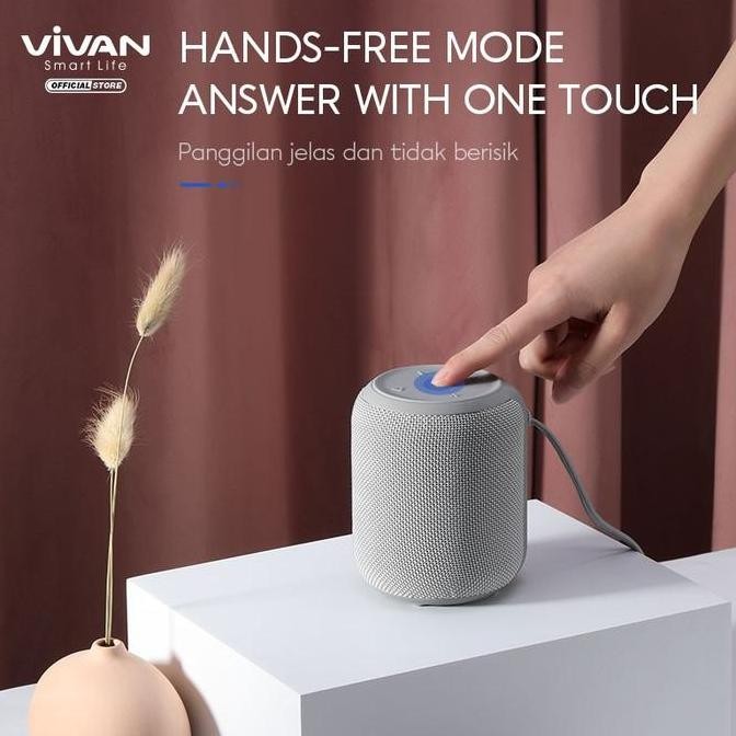 Jual Original VIVAN VS12 Speaker Bluetooth Portable Super Bass IPX6 TWS ...