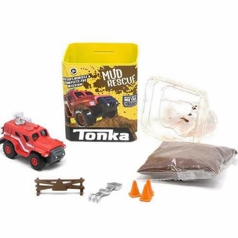 Jual Original Mud Rescue Red Fire Truck Metal Movers Tonka Diecast ...