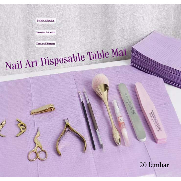 Jual Nail Art Disposable Table Mat | Alas Meja Nail Art Sekali Pakai ...