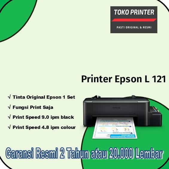 Jual BEBAS ONGKIR - Printer Epson EcoTank L121 L 121 A4 Ink Tank ...