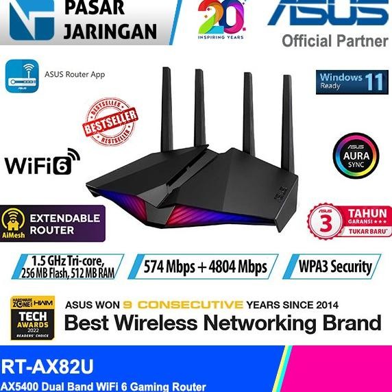 Jual ASUS RT-AX82U WiFi 6 AX5400 WiFi6 With AiMesh Wireless Router | Shopee Indonesia