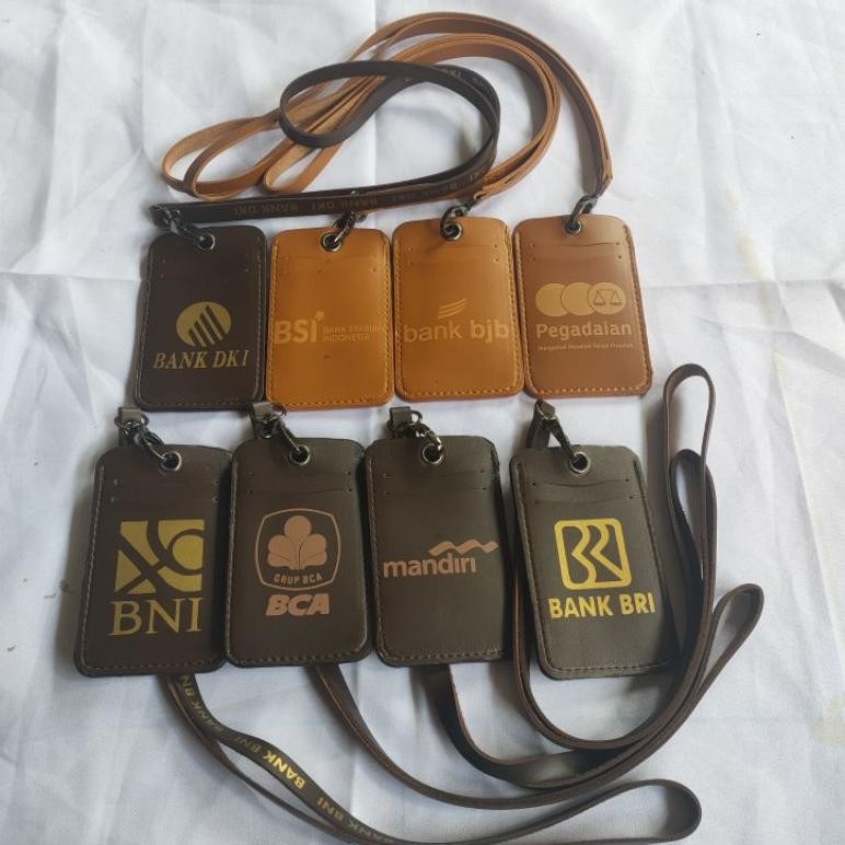 Jual Gh-6 Lanyard Kulit Bank Bca / Lanyard Kulit Bank Mandiri / Lanyard ...