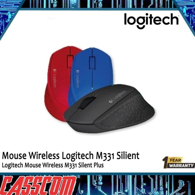 Jual Logitech Mouse Wireless M331 Silent Plus New Stok | Shopee Indonesia
