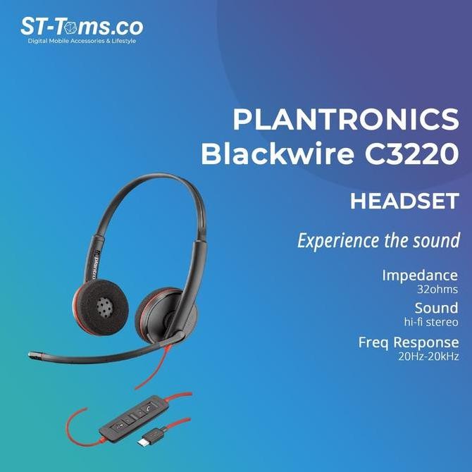 Jual Tersedia Plantronics Blackwire C3220 Headset (B2B) | Shopee Indonesia