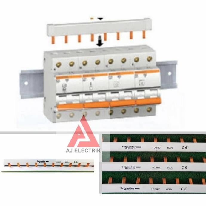 Jual Schneider Busbar Sisir 3Phase 1Meter EZ9XPH357 / Rail Sisir 3Phase ...
