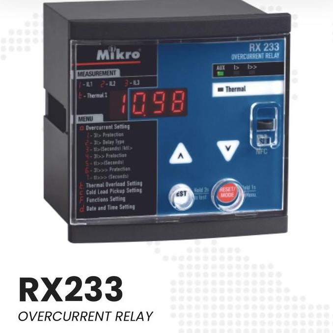 Jual Overcurrent Relay Mikro Rx233A- 230A / Overcurrent Relay 7Seg ...