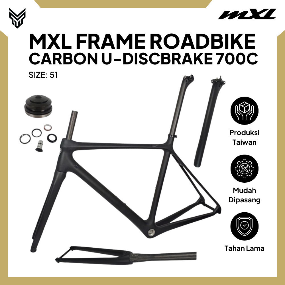 Jual MXL Frame Carbon Sepeda Balap Hybrid 700c U Brake Road Bike ...