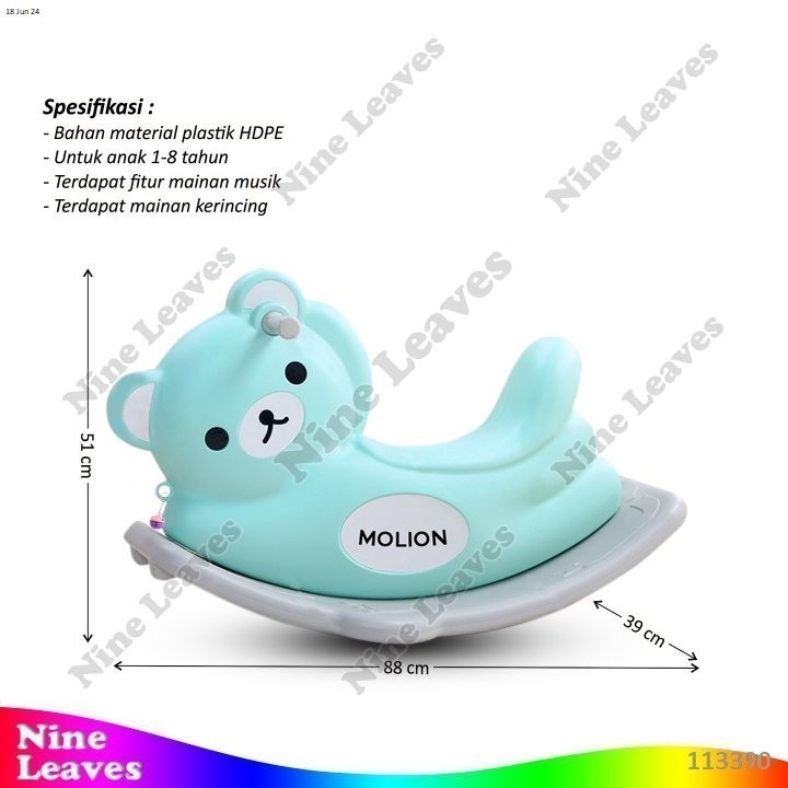 Jual Tunggangan Jungkat Jungkit Animal B/O Musik Lagu Anak Lampu Molion ...