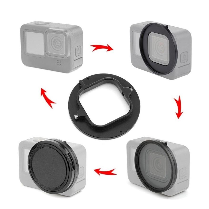 Jual Ready Adapter Filter Gopro Hero 9/10/11/12 - Adapter Filter Gopro ...