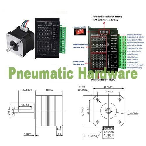 Jual 0.28N 0.28 N.M 0.28 NM NEMA 17 42 Stepper motor TB6600 drive kit ...