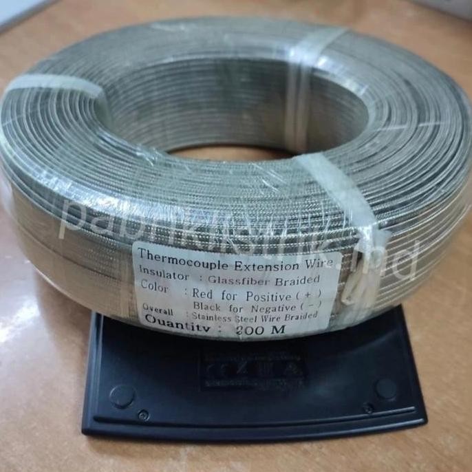 Jual Kabel Thermocouple Type K Braided Stainless Roll 100M | Shopee ...