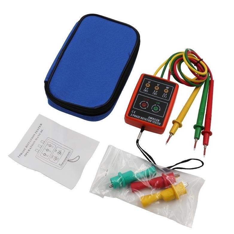 Jual YZ Digital Three 3 Phase Indicator SM852B Sequence Rotation Tester ...
