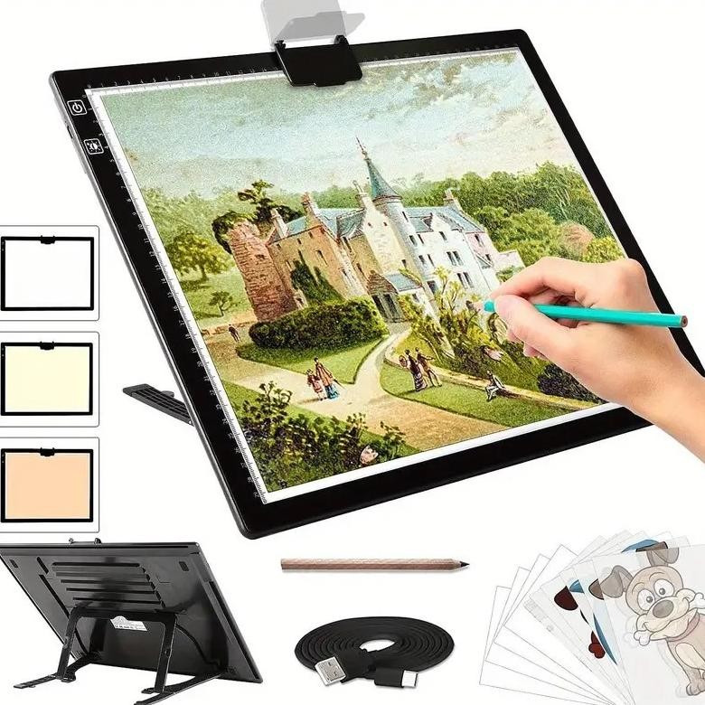 Jual READYYY A3 DRAWING TRACING / COPY BOARD PAPAN JIPLAK LED LIGHT PAD ...
