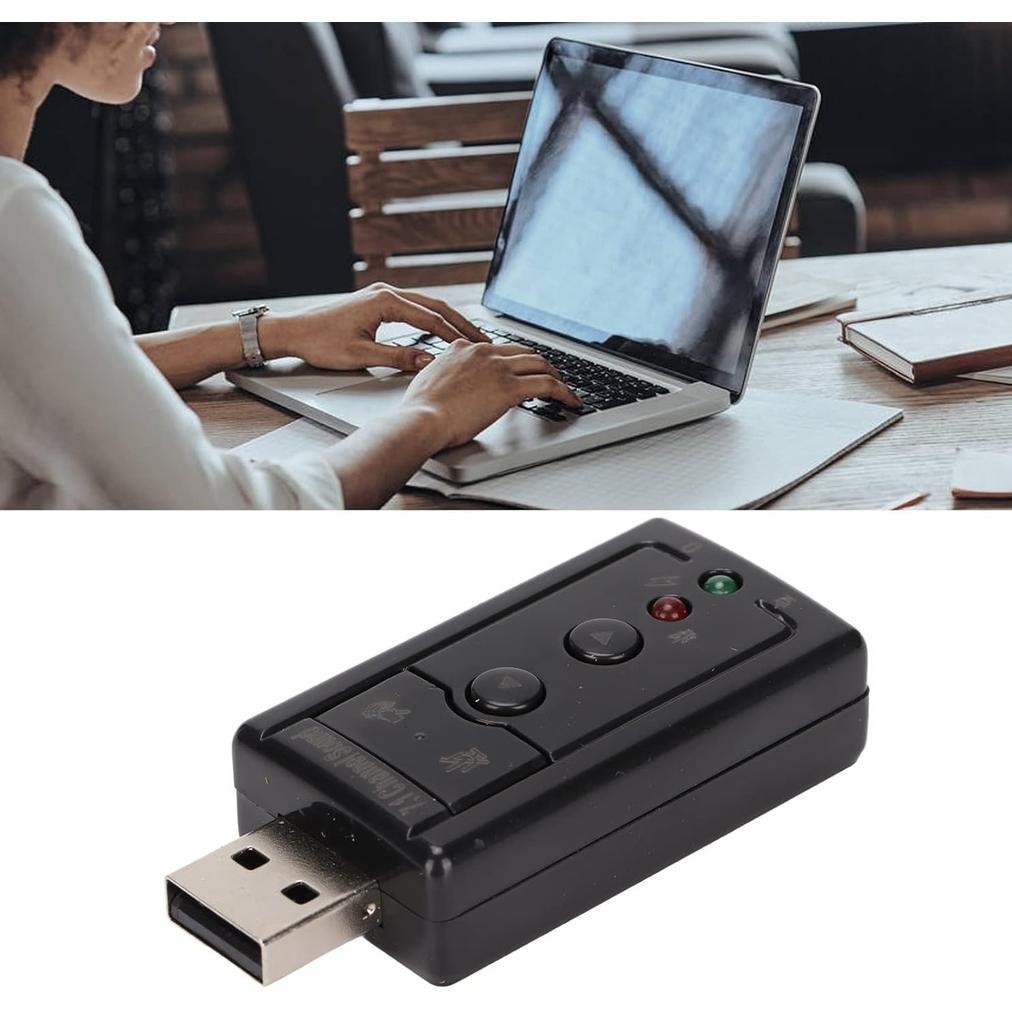 Jual Usb Sound Card Adapter 7.1 Channel External Soundcard Mic Speaker Audio Headset Microphone ...