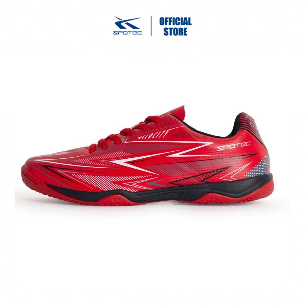 Jual Spotec Indoor Velocity Sepatu Futsal Pria Wanita - Merah Hitam ...