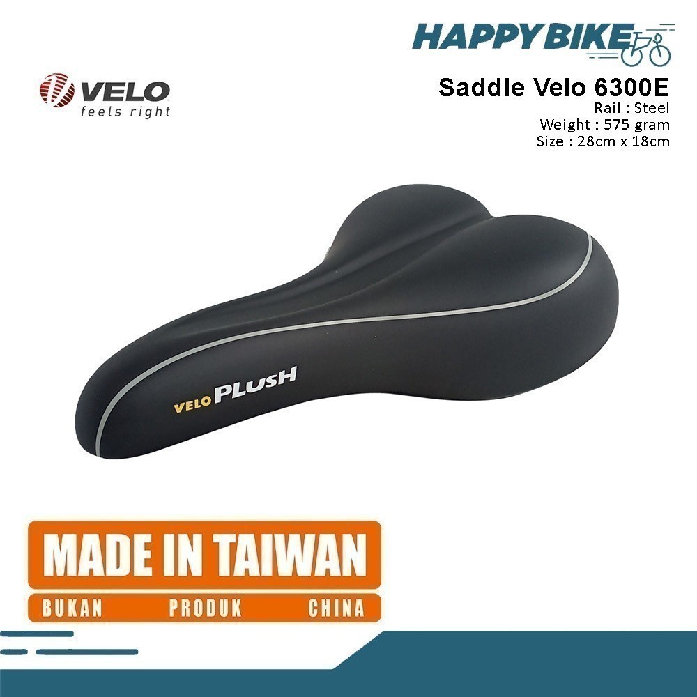 Jual VELO Sadel Jok Dudukan Sepeda Plush 6300E Extra Gel Padding ...