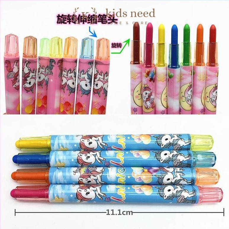 Jual Mampu Bersaing Krayon Putar Panjang 12 Warna /Crayon Putar Panjang ...