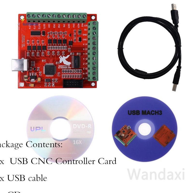 Jual Upgrade! Kualitas Premium ! Mach 3 Mach3 Usb Cnc Controller Card 4 Axis 100Khz Breakout ...