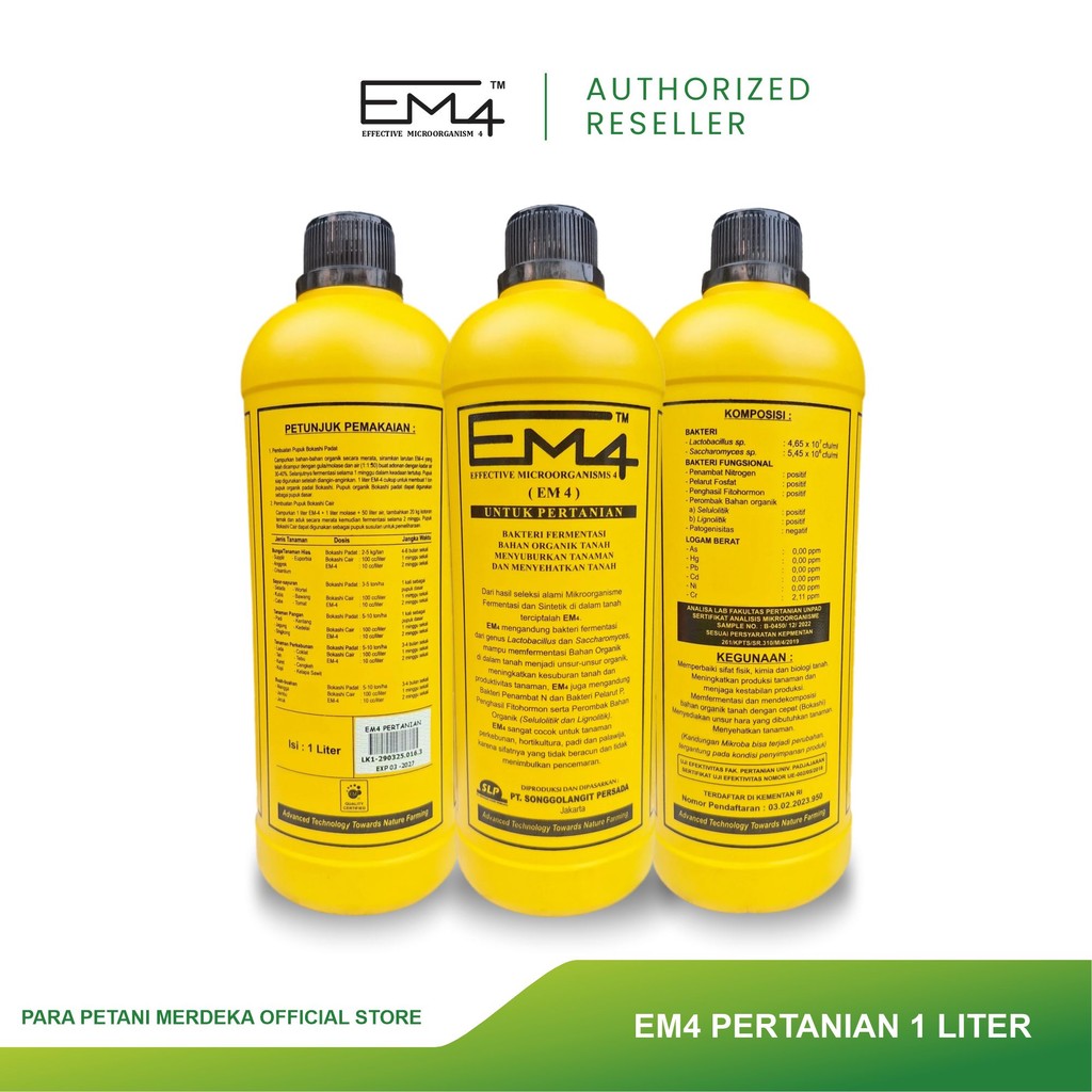 Jual EM4 Pertanian 1 Liter untuk Penyubur Tanah dan Cairan Benih Kompos ...