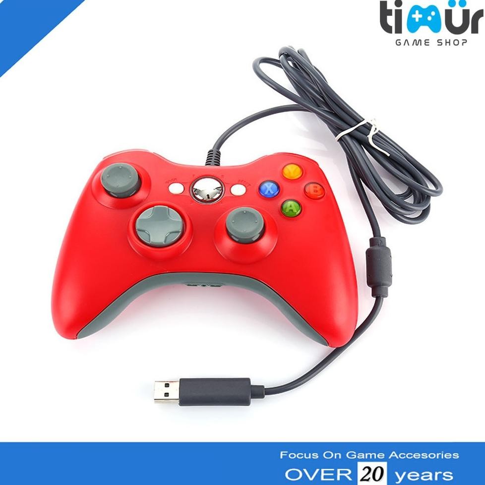 Jual Stik Stick Controller PC Laptop Xbox 360 Wired Warna Merah Best ...