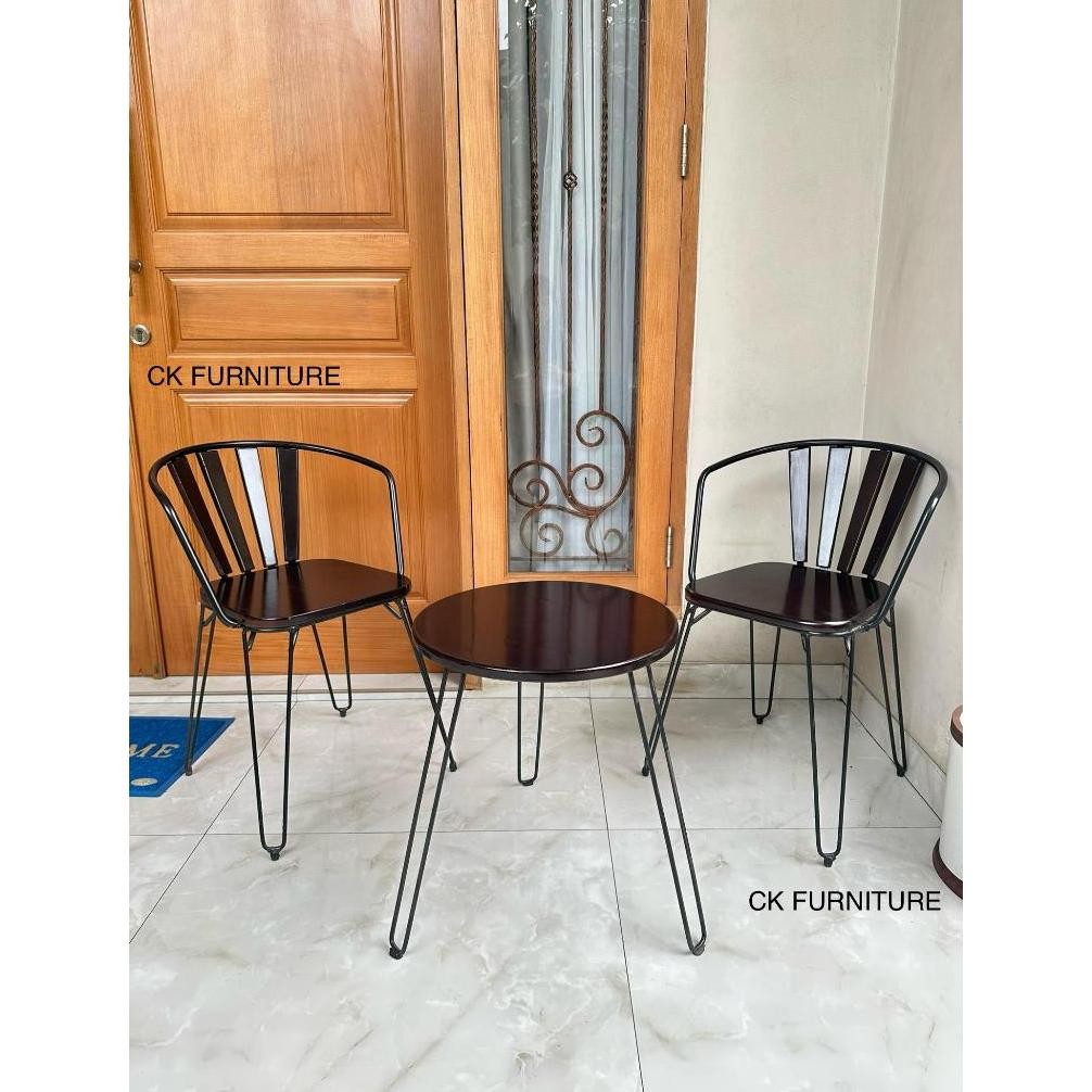 Jual KURSI TERAS BESI KURSI TAMAN KURSI SANTAI | Shopee Indonesia